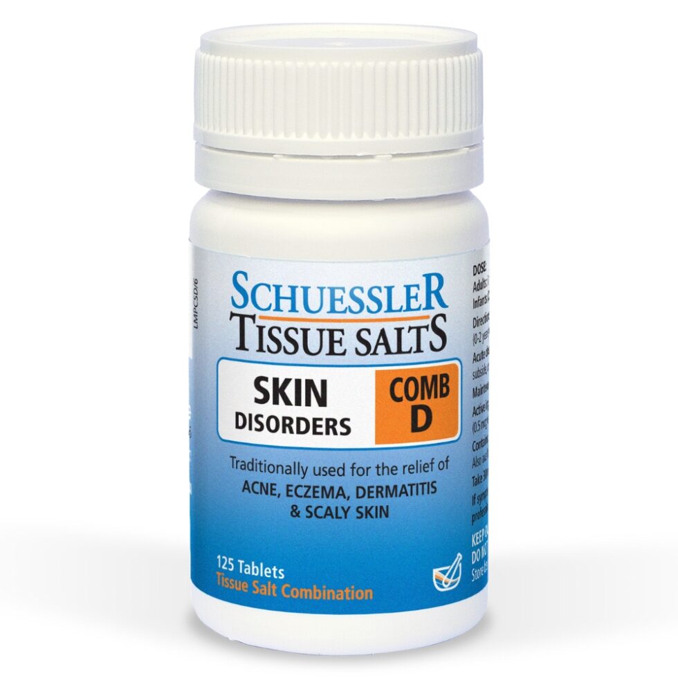 Comb D - SKIN DISORDERS | 125 Tablets - Schuessler Tissue Salts
